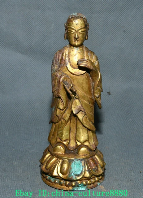 6 &STATUE DE Bouddha Shakyamuni en bronze antique marchand d'or EUR 678,00 - PicClick FR