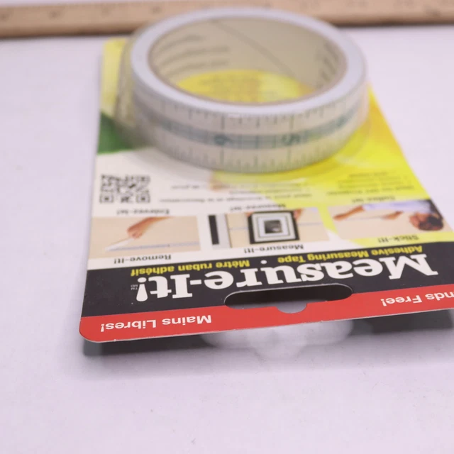 BULK DISCOUNT | Measure-It! Adhesive Measuring Tape Roll White 48-ft £3 ...