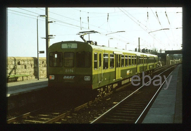 ORIGINAL 35MM SLIDE- Irish Railways - EMU 8111 at Blackrock station on ...