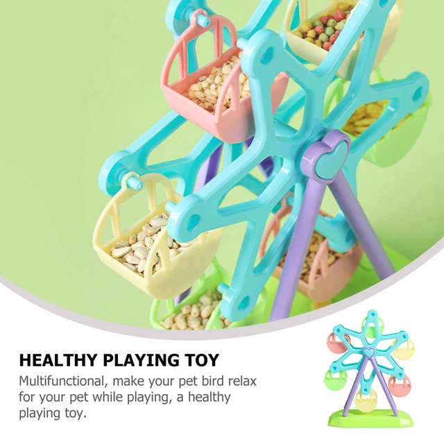 FERRIS WHEEL BIRD Toy Cage Parrot Toy Parakeet Chewing Toy Decor Parrot ...