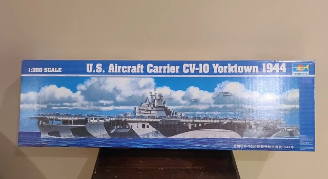 TRUMPETER 05603 SCALE 1:350 U.S Aircraft Carrier CV-10 Yorktown 1944 ...