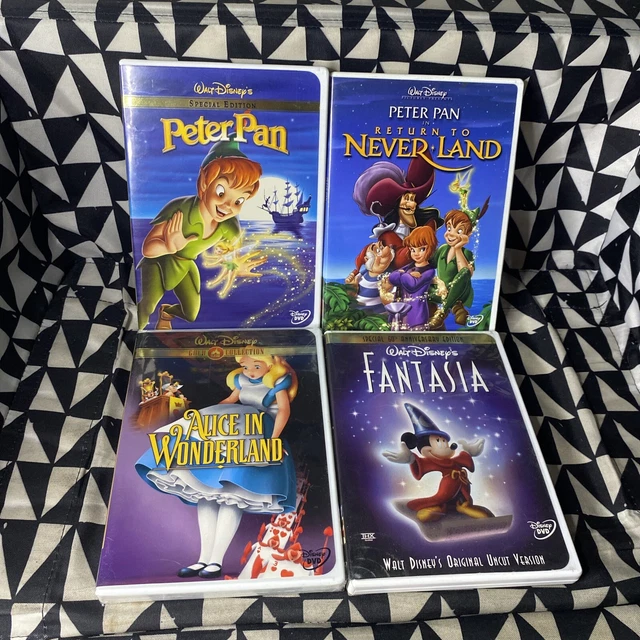 DISNEY DVD LOT 4: Peter Pan Return to Never Land Alice In Wonderland ...
