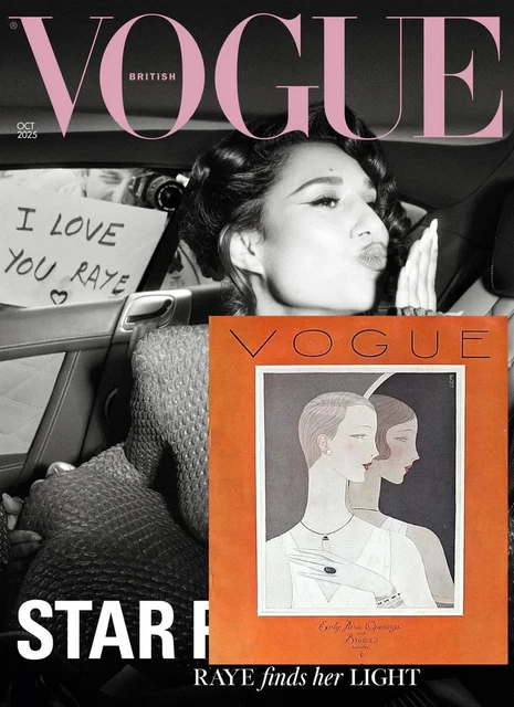 BRITISH VOGUE UK Magazine October 2025 - RAYE COVER FEATURE & Notebook ...