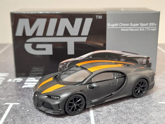 MINI GT BUGATTI Chiron Super Sport 300+ World Record 1:64 Mint & Boxed ...