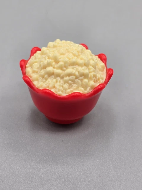 MATTEL RED BARBIE Doll Food Movie Popcorn in Bucket Bowl Kitchen ...