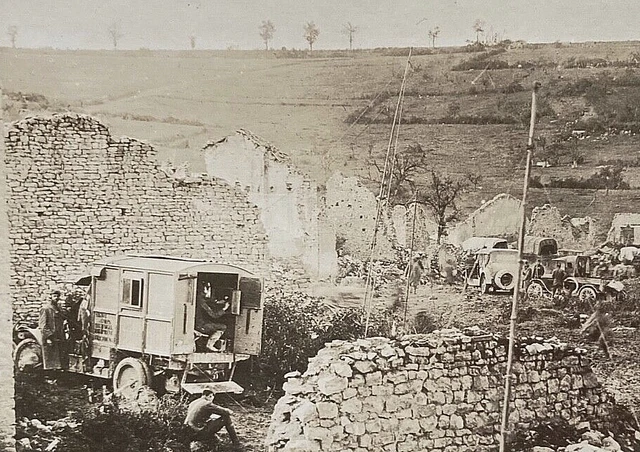 Ww1 Us Army Signal Corps Wartime Mobile Communications Base 1918 France