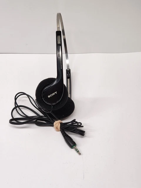 VINTAGE SONY MDR-006 Walkman Discman Stereo Metal Headphones Foam Pads ...
