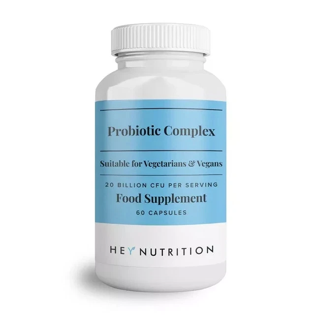 HEY NUTRITION PROBIOTIC Complex 20 Billion Cfu 60 Capsules £25.50 ...
