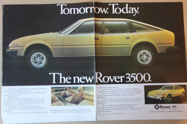 ORIGINAL MAGAZINE ADVERT LEYLAND ROVER 3500 SD1 frame-ready wall-art £6 ...