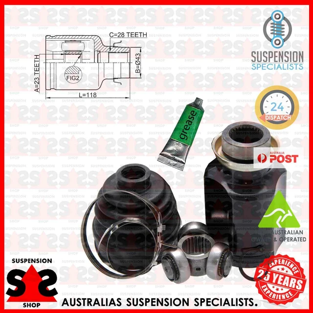 FRONT AXLE RIGHT Joint Kit, Drive Shaft Suit MAZDA 626 2.0 626 V (GF ...