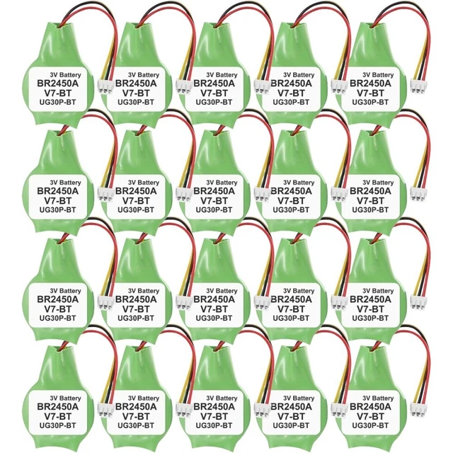 20X FUJI BR2450A V7-BT UG30P-BT 3V 500mAh Non-rechargeable Battery with ...