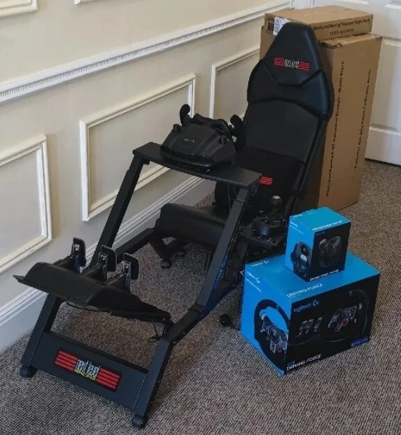 NEXT LEVEL SIM Racing F-GT Seat + Logitech G29 KIT F1 MVH Conversation ...