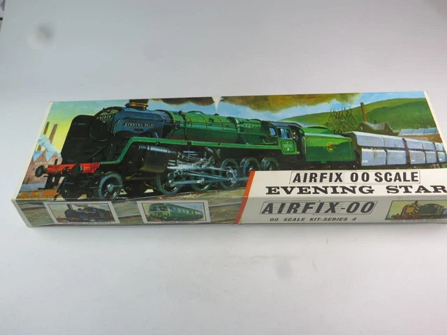AIRFIX OO MODEL RAILWAY KIT EVENING STAR STEAM LOCO Built Red Stripe ...