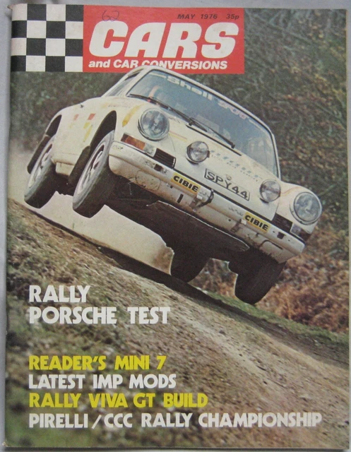 CARS AND CAR Conversions magazine May 1976 featuring Porsche Carrera ...
