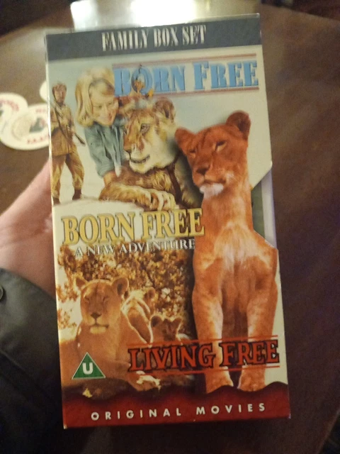 COFFRET VHS VIDEO THE BORN FREE TRILOGY - Incl. A New Adventure ...
