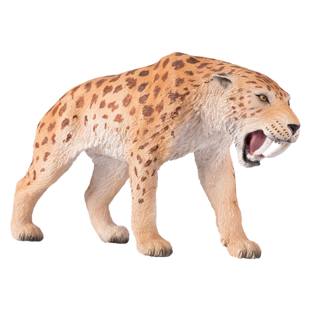 MOJO SMILODON, SÄBELZAHN Modellfigur Spielzeug Jurassic prähistorische ...