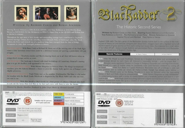 BLACKADDER COMPLETE COLLECTION DVD's 6 set & book EUR 9,34 - PicClick IT