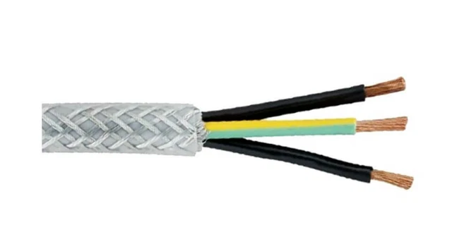 10M - SY Cable 3 Core 6mm Steel Braided Multicore Control Flexible. £48 ...