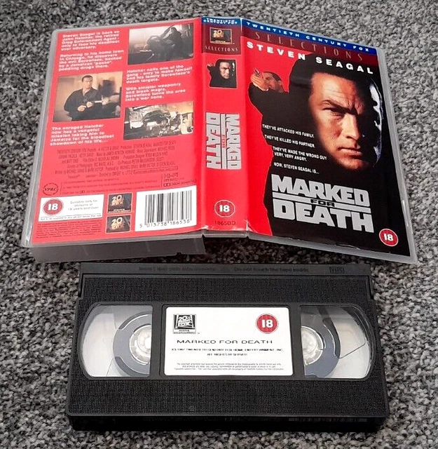 MARKED FOR DEATH Steven Seagal Joanna Pacula Basil Wallace Pal Vhs ...