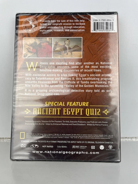 DVD NATIONAL GEOGRAPHIC EGYPT ETERNAL The Quest For Lost Tombs R2 NEW ...