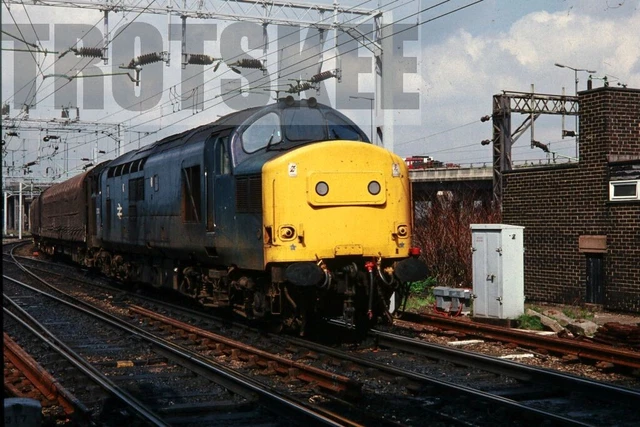 35MM SLIDE BR British Railways Diesel Loco Class 37 37240 Bescot 1989 ...