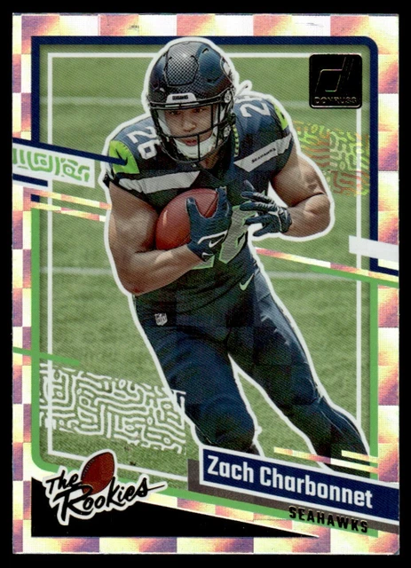 2023 DONRUSS THE Rookies Zach Charbonnet recrue Seattle Seahawks #16 ...