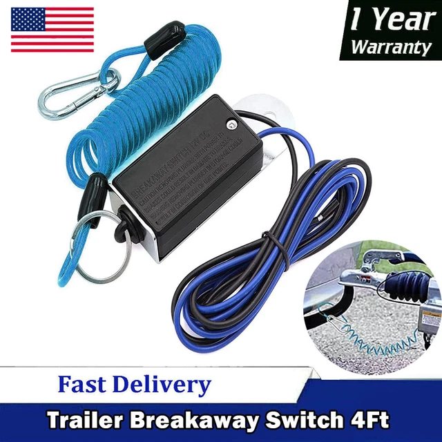 TRAILER BREAKAWAY SWITCH 4Ft Control kit Breakaway Switch for Trailer ...