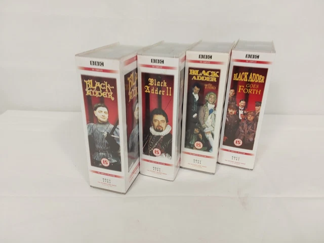 BBC'S BLACK ADDER Complete VHS Four Seasons Collection Featuring Rowan ...