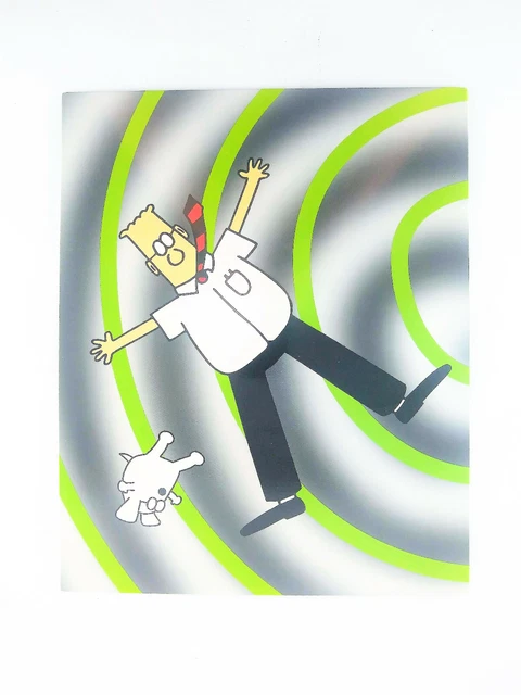 VINTAGE DILBERT COMIC Strip Pocket School Folder 1990s Esselte Scott ...