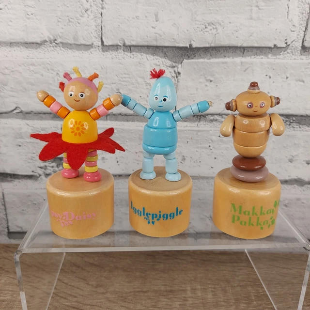 IN THE NIGHT Garden Wooden Push Up Collapsible Figures Iggle Piggle ...