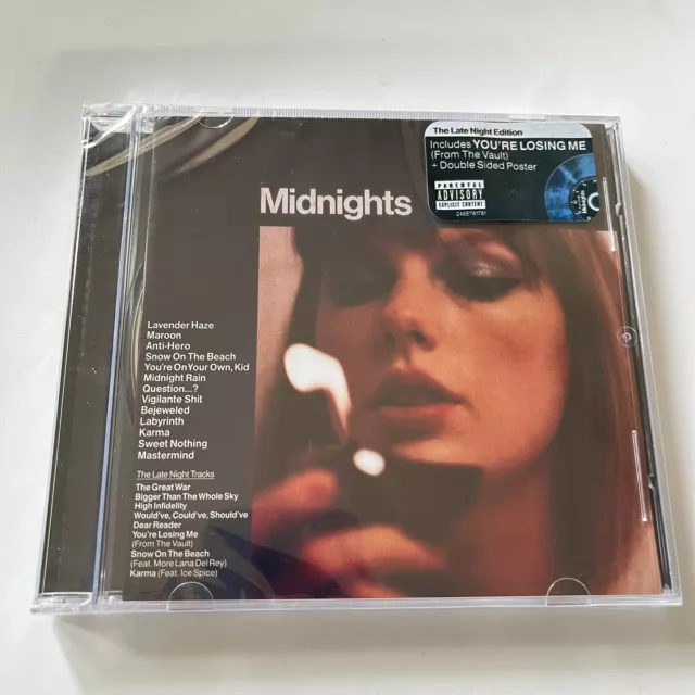 TAYLOR SWIFT MIDNIGHTS Late Night Edition CD Eras Tour Exclusive ... TAYLOR SWIFT MIDNIGHTS Late Night Edition CD Eras Tour Exclusive ...