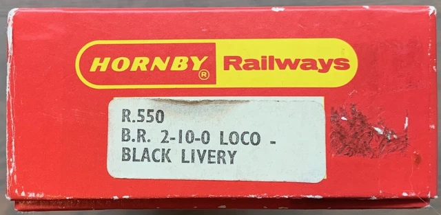 HORNBY OO GAUGE R550 BR Black Livery CLASS 2-10-0 LOCO 92166 PreOwned £ ...