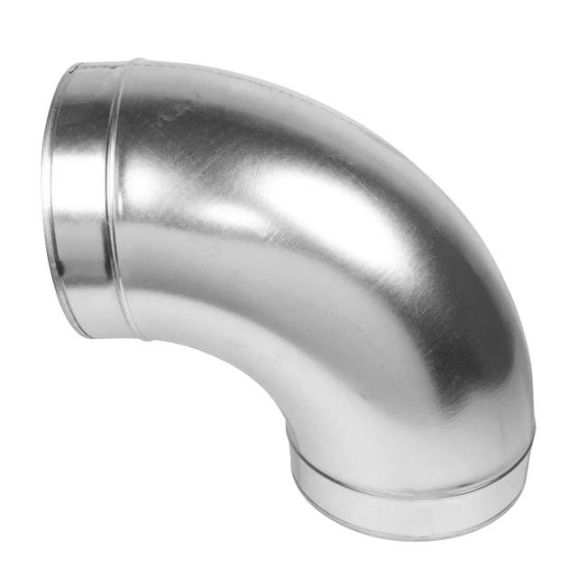 METAL 90° DUCTING Bend Connector 4 5 6 8 10 12 Inch Ventilation ...
