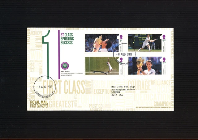 2013 1ST CLASS Sporting Success M/S Royal Mail FDC with Buckingham ...