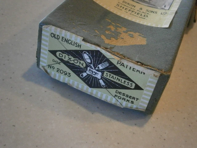 VINTAGE 1950'S EMPTY Dixon Cutlery Box- James Dixon & Sons Ltd ...