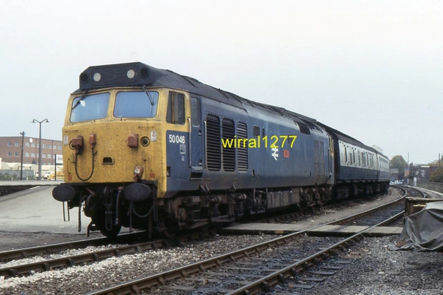 ORIGINAL RAILWAY SLIDE Class 50 50046 at Westbury 21.10.78 £10.50 ...
