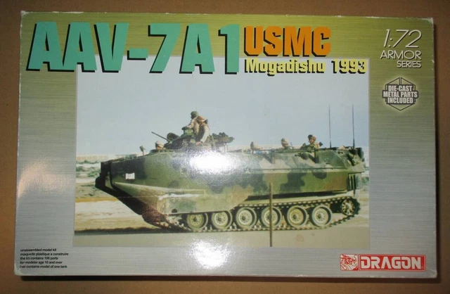 DRAGON 1/72 AAV-7A1 Amphibious Armored Vehicle Mogadishu 1993 EUR 58,93 ...