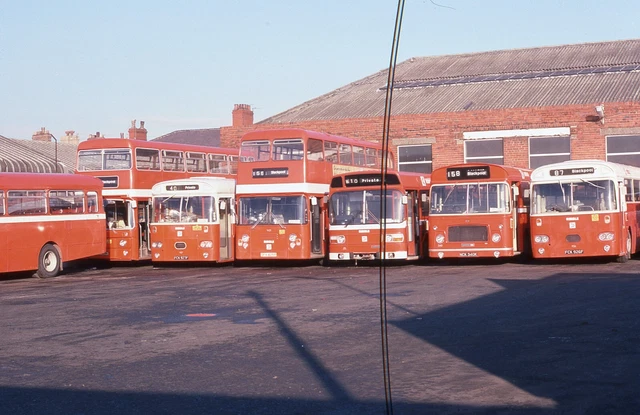 ORIGINAL BUS SLIDE - Ribble PUF717M Leyland Atlantean ex Southdown ...