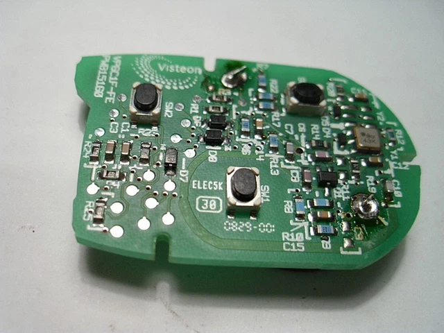 A GENUINE FORD Transit Mk7 3 Button Blue Remote Key Fob Circuit Board £ ...