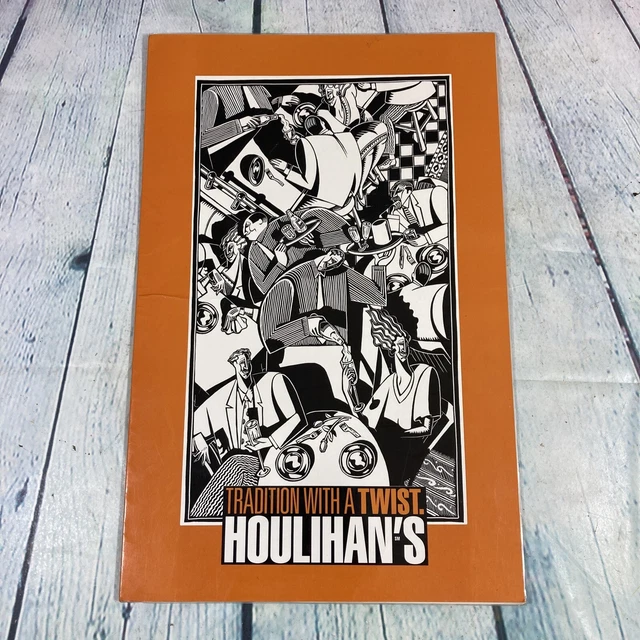 VINTAGE HOULIHAN'S RESTAURANT Menu 90s Laminated Cafe Diner 1992 ...