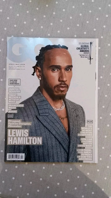 GQ MAGAZINE APRIL May 2024/ Very Good Condition/ Lewis Hamilton £3.99 ...