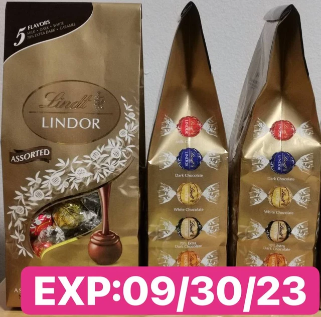 LINDT LINDOR-CHOCOLATE TRUFFLES 21.2 Oz 5-Flavors Exp: 09/30/2023 ( 3 ...