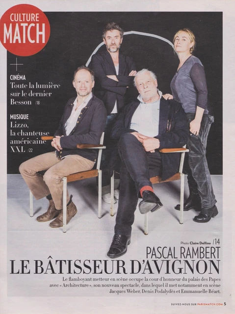 COUPURE DE PRESSE PASCAL RAMBERT/E. BEART/J.WEBER...à AVIGNON 2019 - 4 pages EUR 3,50 - PicClick FR