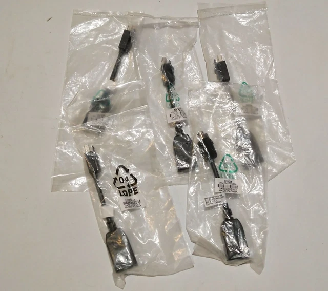 5X NVIDIA MDP Mini DisplayPort to DisplayPort Adapter 030-0415-000 ...