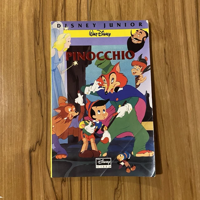 DISNEY PINOCCHIO VINTAGE 1993 Junior Novel Book - Italian Version $25. ...