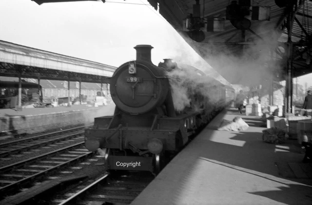 RAILWAY STEAM NEGATIVE Modified Hall 6995 Oxford 1960s + Copyright £2. ...
