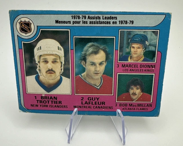 1979-80 O-PEE-CHEE #2 Assiste les leaders Brian Trottier, Guy Lafleur ...