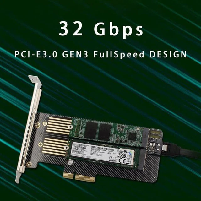 M.2 NVME NGFF SSD To PCI-E Adapter Card NVME 32Gbps Expansion Card SATA ...