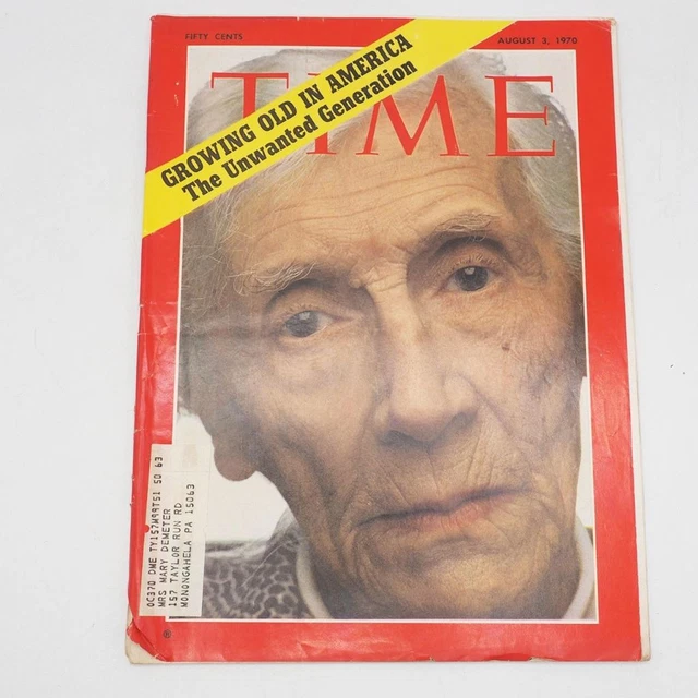 TIME MAGAZINE AOÛT 3 1970 Vieillir En Amérique EUR 23,44 - PicClick FR