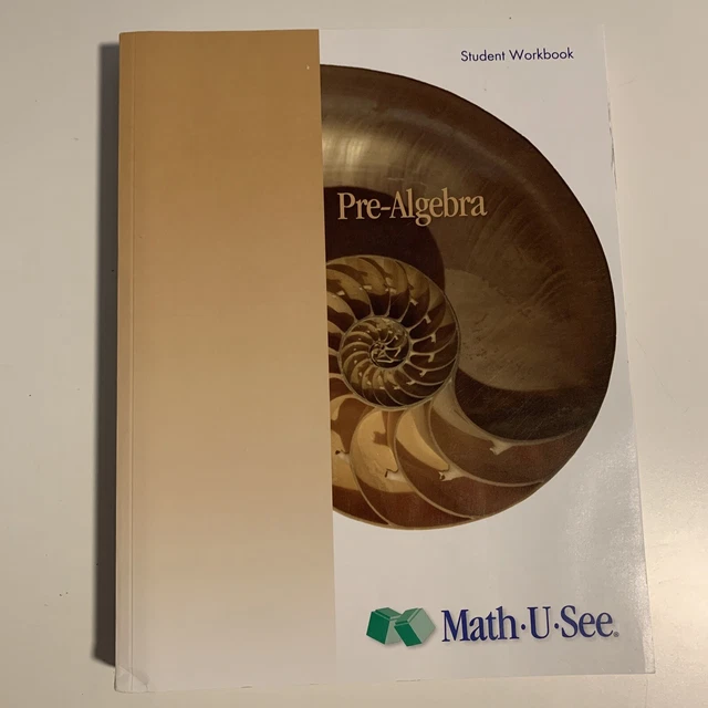 MATH U SEE Pre-Algebra Student Workbook, Clean Pages $32.99 - PicClick